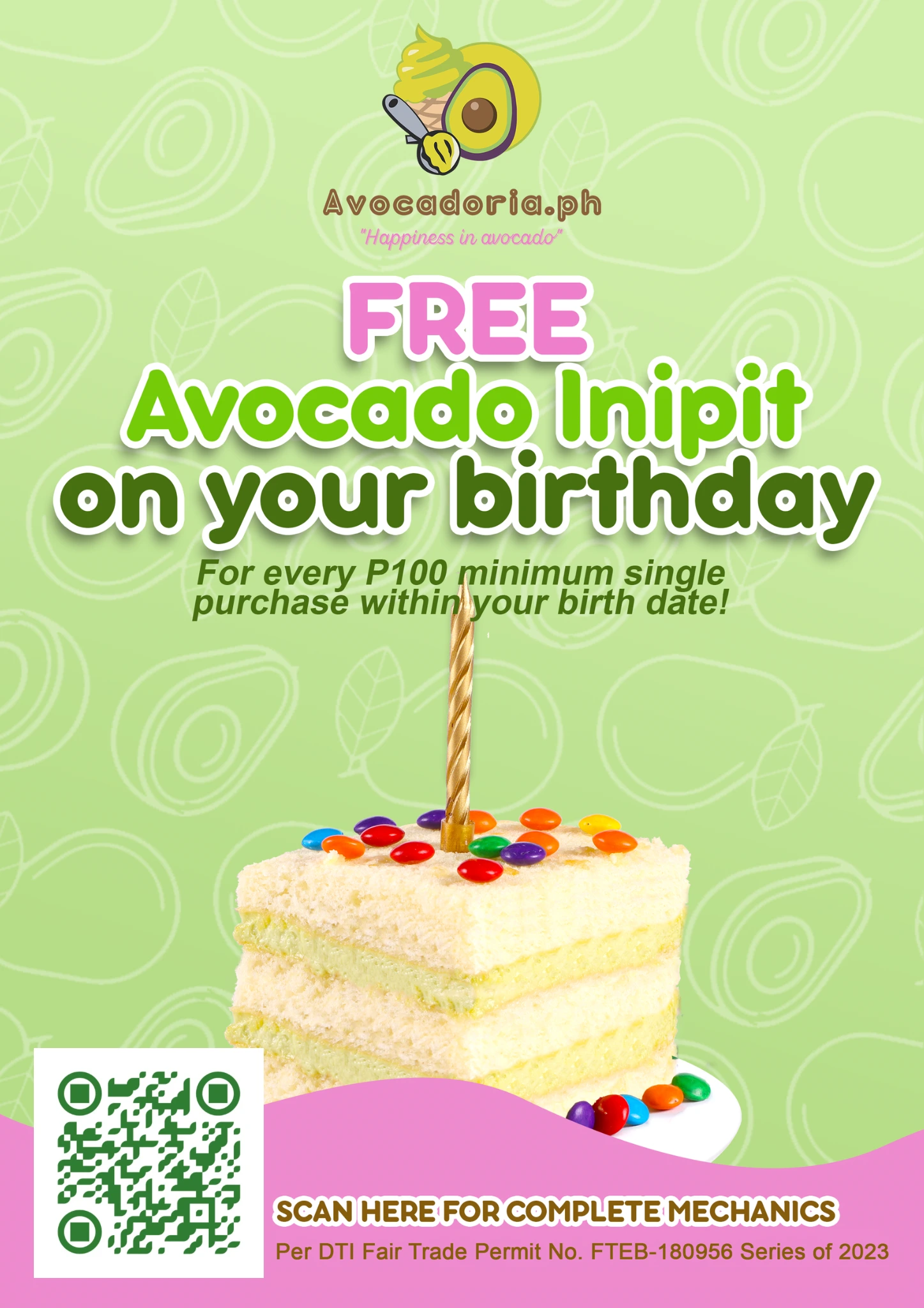 Birthday Promo - Avocadoria.ph
